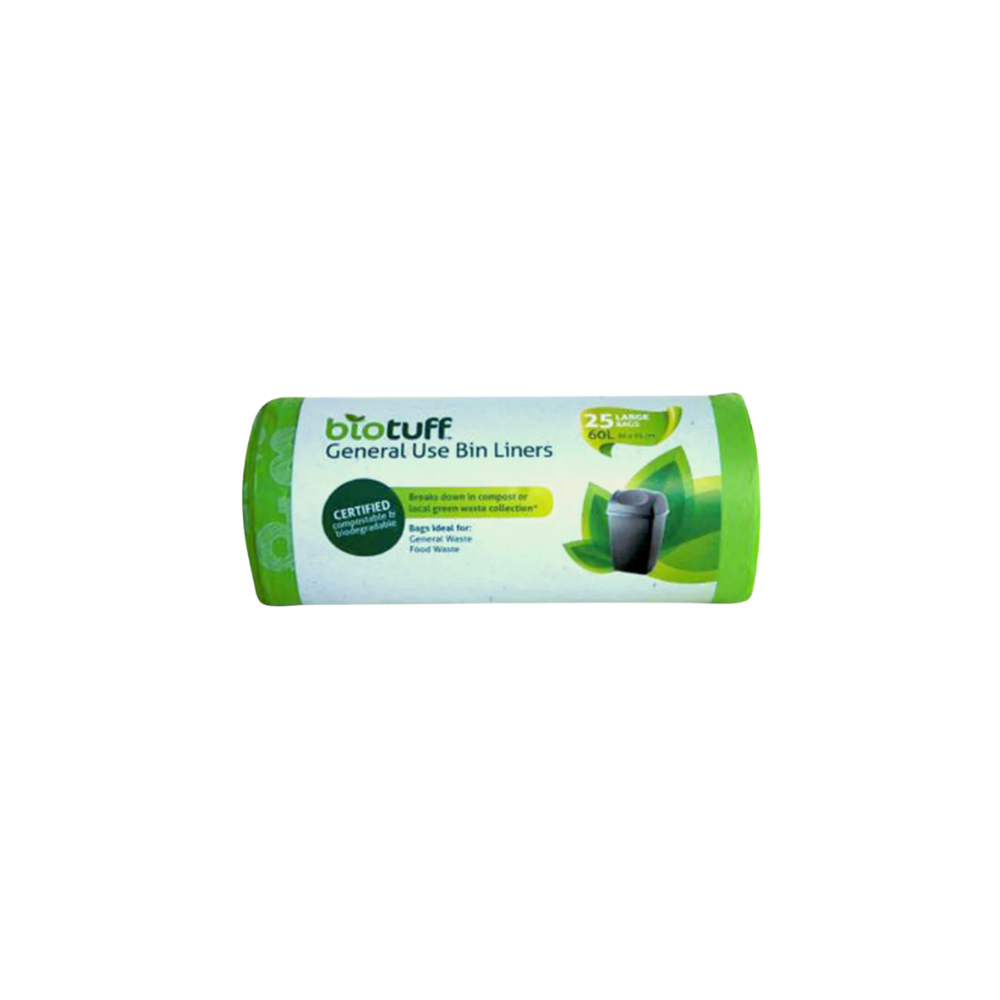 Biotuff General Use Bin Liners Large 60L 25pk – Nourishing Apothecary