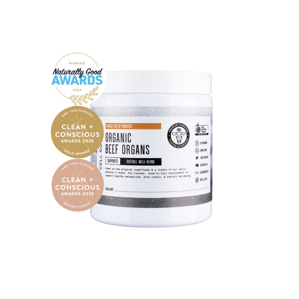 Cell Squared Organic Grass-Fed Beef Organs Powder – Nourishing Apothecary