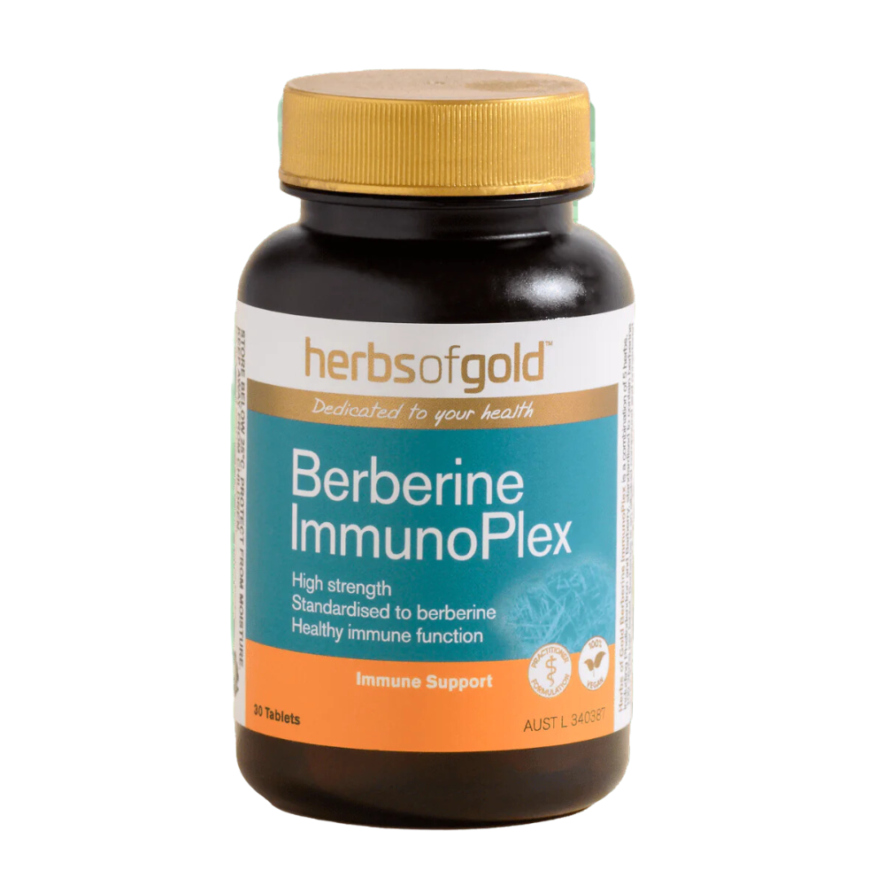 Herbs of Gold Berberine ImmunoPlex 30 Tablets | Immune and Digestion ...