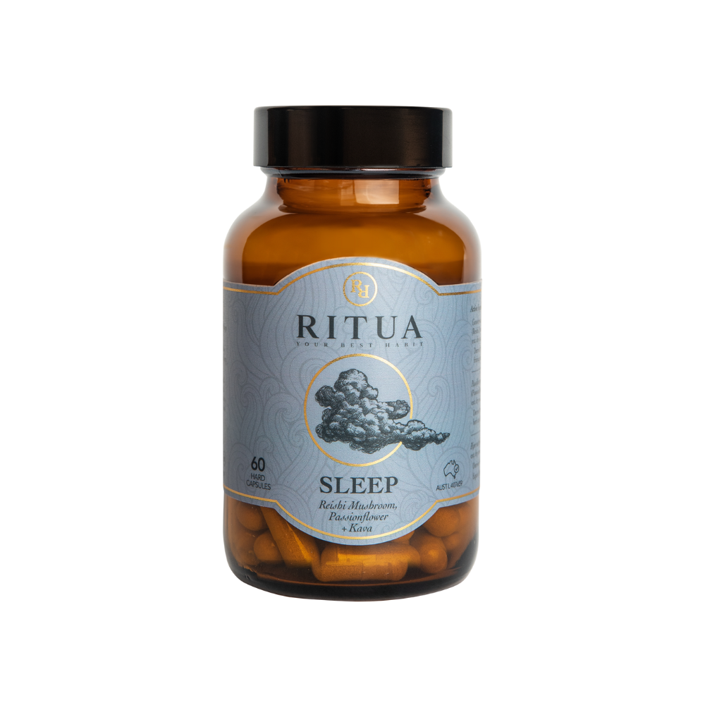 Ritua SLEEP Reishi Mushroom Passionflower Kava 60 Caps – Nourishing ...